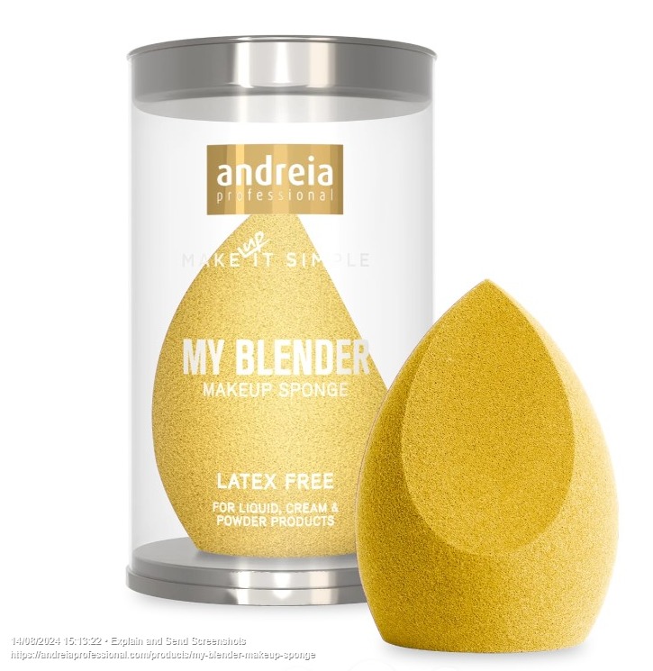 Andreia - My Blender Makeup Sponge Amarela - A Lojinha da Mariana